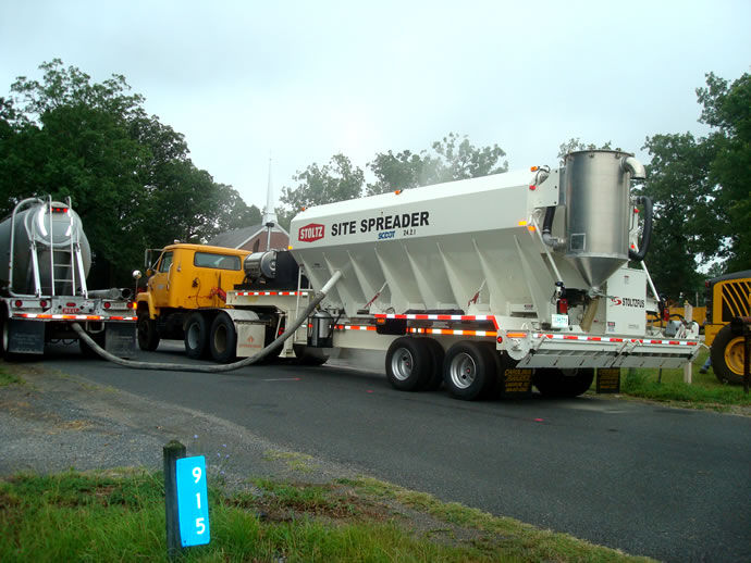 Trailer Mounted Cement Spreader | Cement Spreader Trailer | Stoltz ...